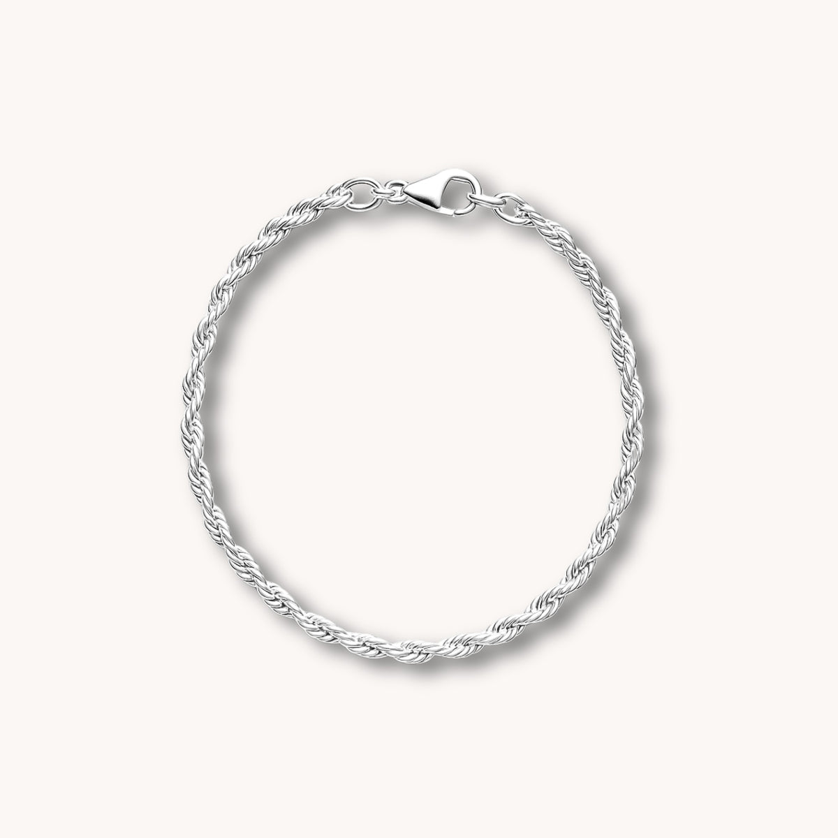 Rope Chain / Cordell Armband, silver – Mila Silver