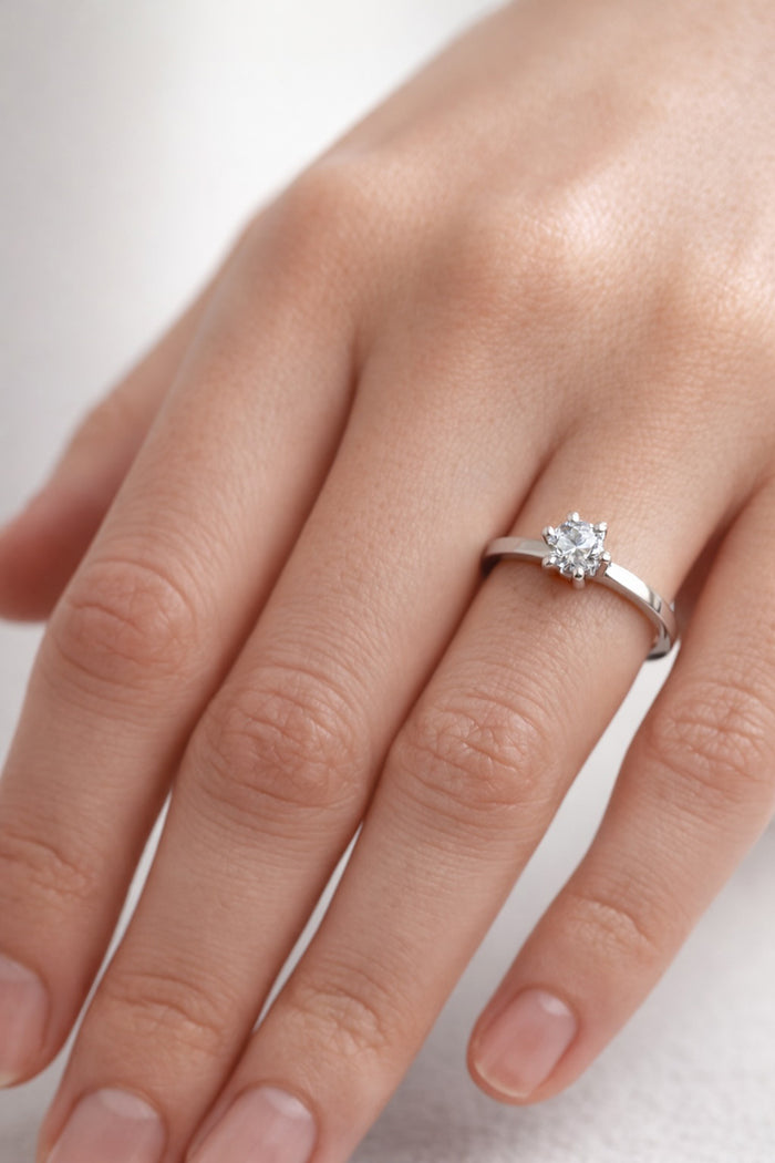 Silverring förlovning herr | Plain ring 5 mm | Mila Silver