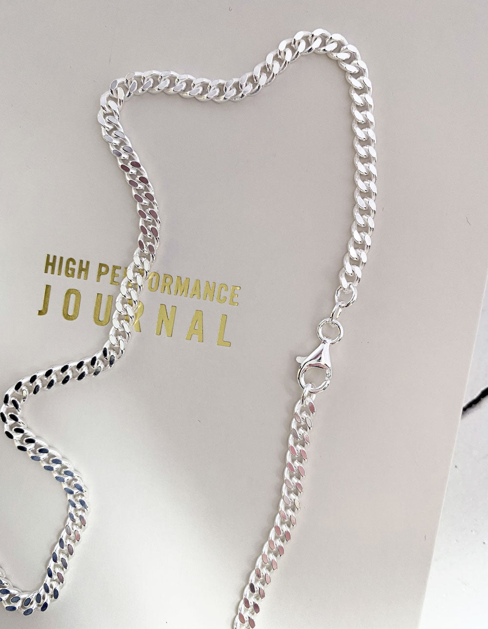 KEDJA Pansar halsband silver, 5 mm , 45 cm – Mila Silver