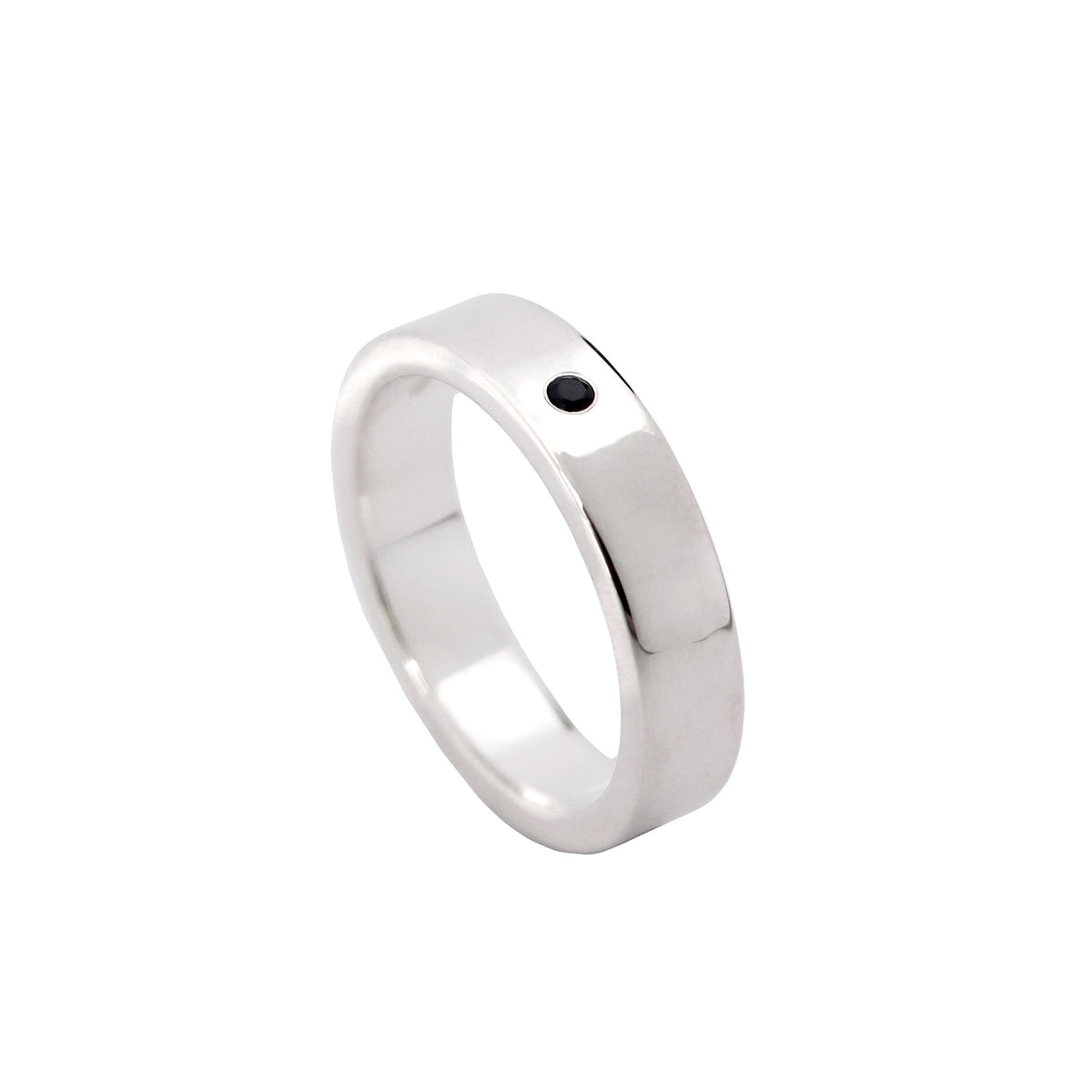 Förlovningsring Herr, svart diamant | Svart diamantring herr – Mila Silver